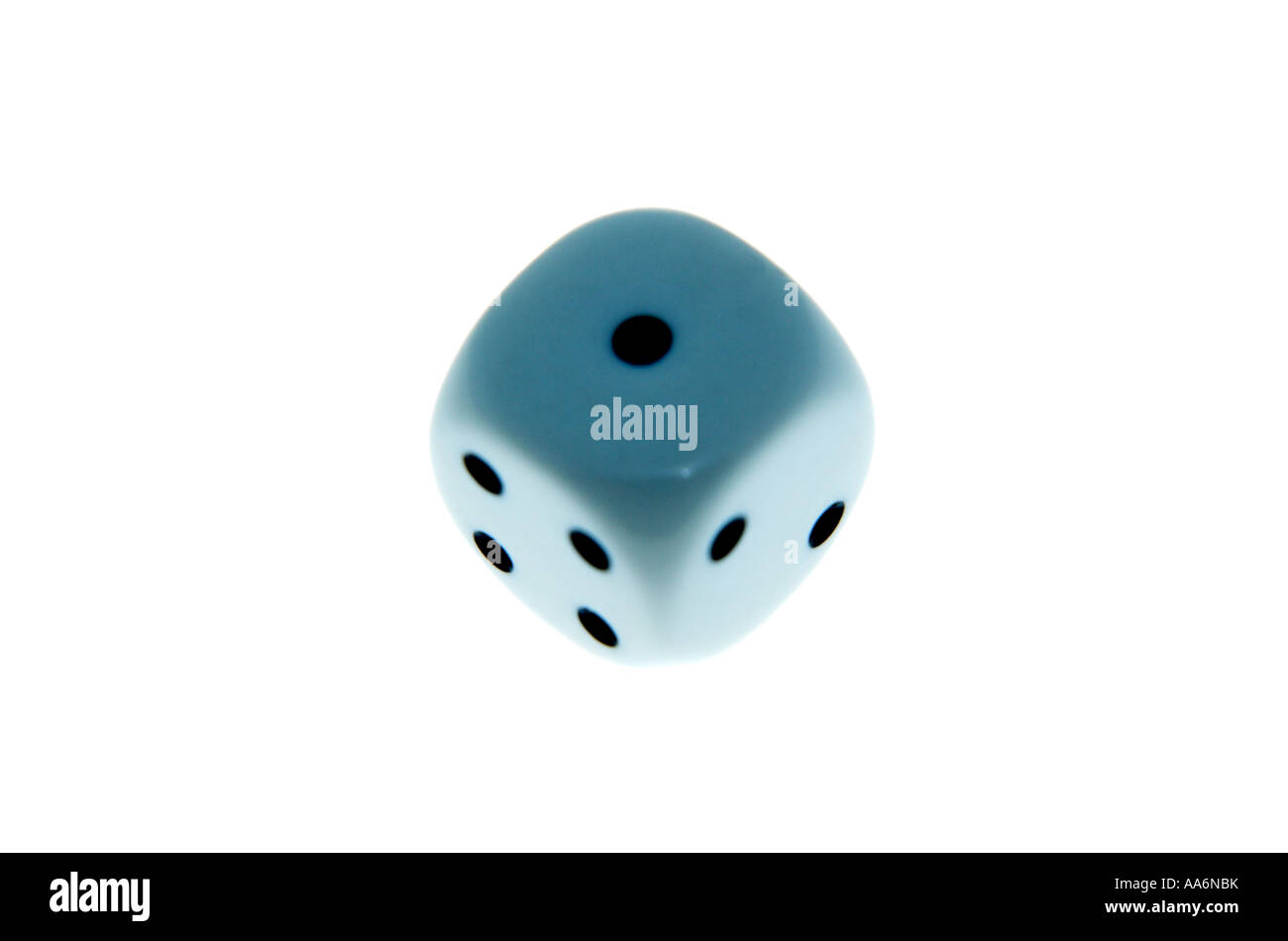single dice with number one four and two showing Stock Photo - Alamy