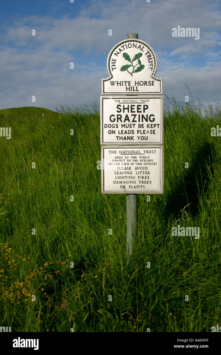 white horse hill sign vale of the white horse national trust uffington ...