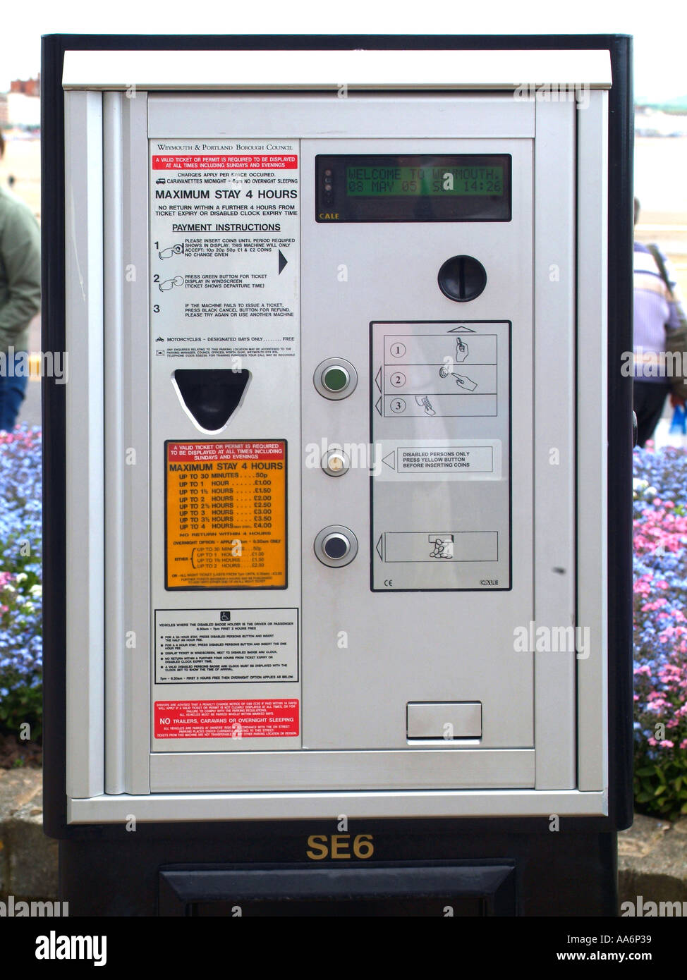 Car parking ticket dispenser hi-res stock photography and images - Alamy