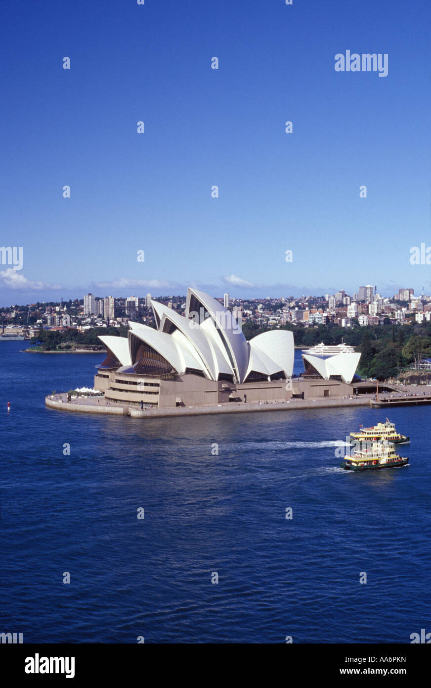 Sydney Opera House viewed from the Harbour Bridge Stock Photo - Alamy
