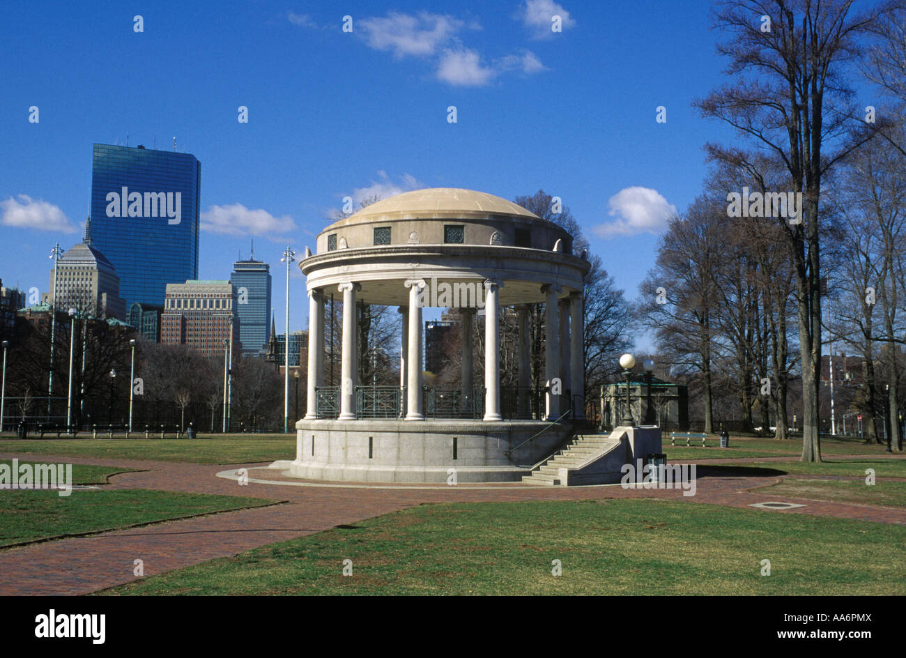 Parkman Memorial Bandstand in Boston Common Stock Photo - Alamy
