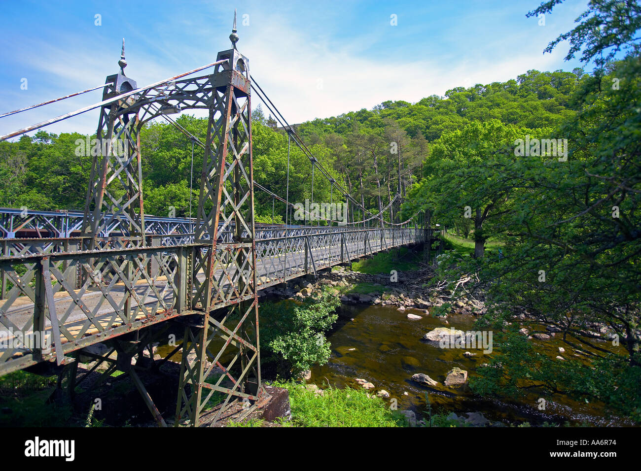 Cast iron suspension bridge over hi-res stock photography and images ...