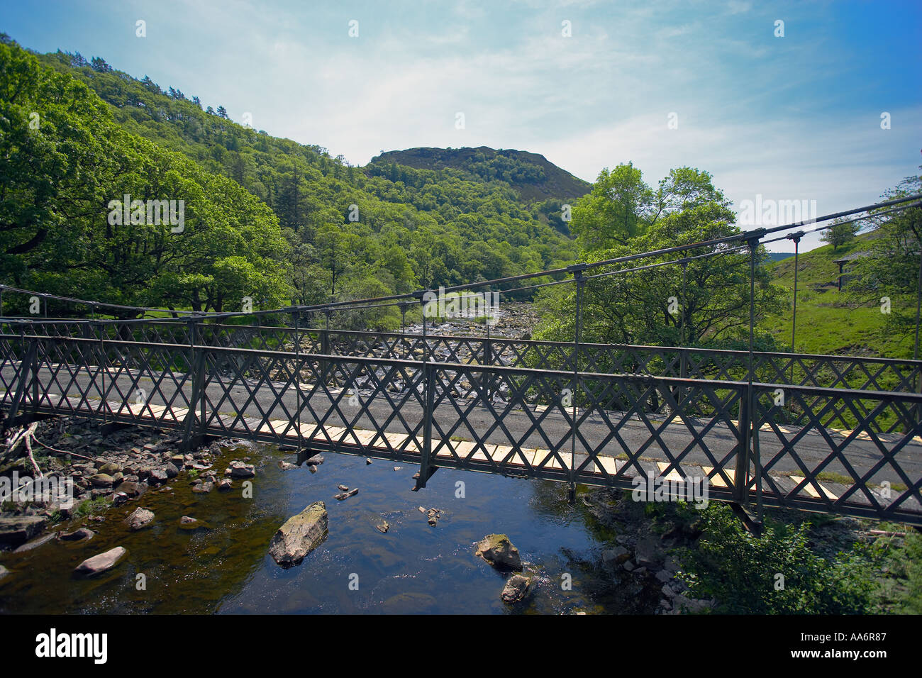 Cast iron suspension bridge over hi-res stock photography and images ...