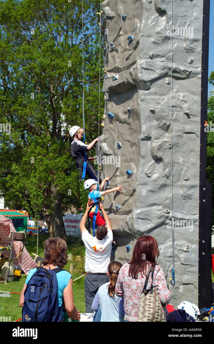 Plastic Rock Climbing frame for children Stock Photo - Alamy
