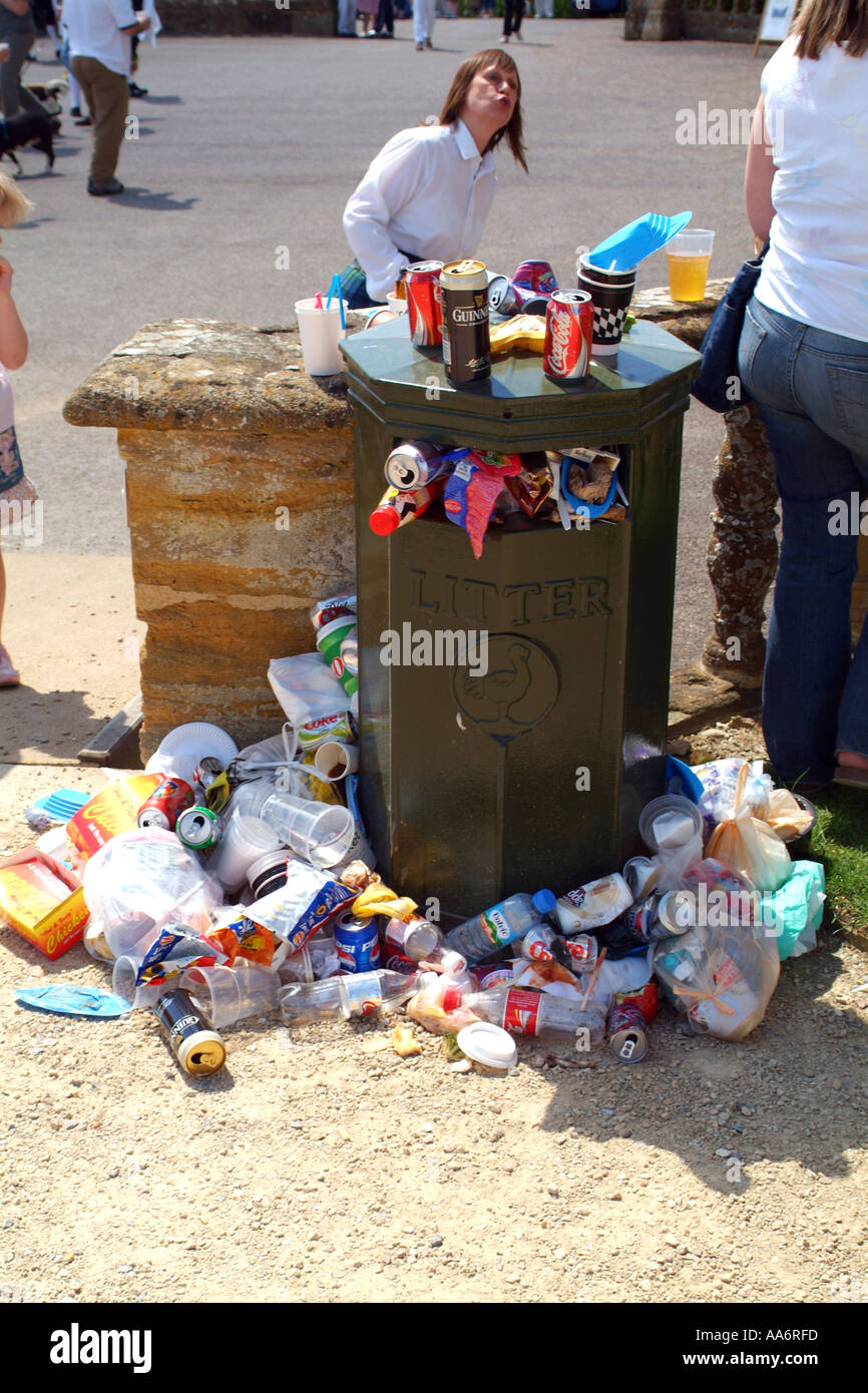 Garbage can overflowing plastic bottles hi-res stock photography and ...