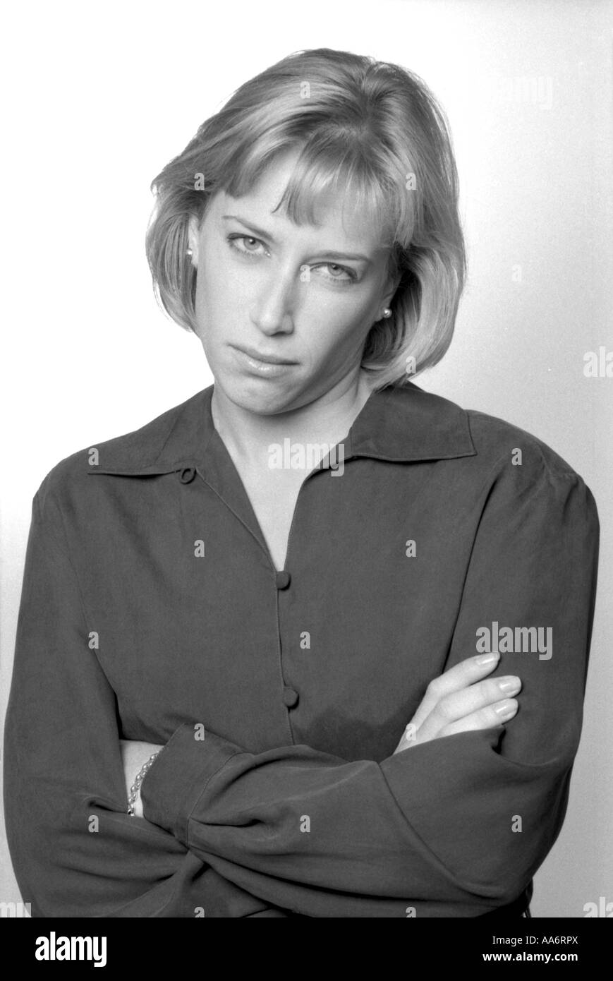 Scowl person hi-res stock photography and images - Alamy