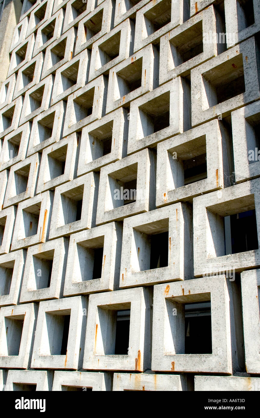 Architecture in cast concrete Stock Photo - Alamy