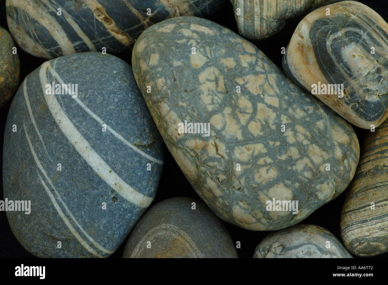Pebbles on a Welsh beach UK Stock Photo - Alamy