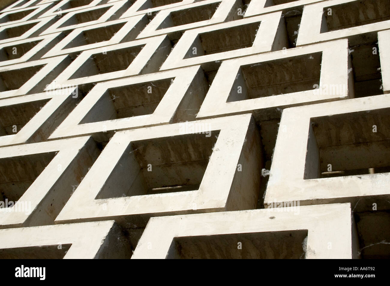 Architecture in cast concrete Stock Photo - Alamy