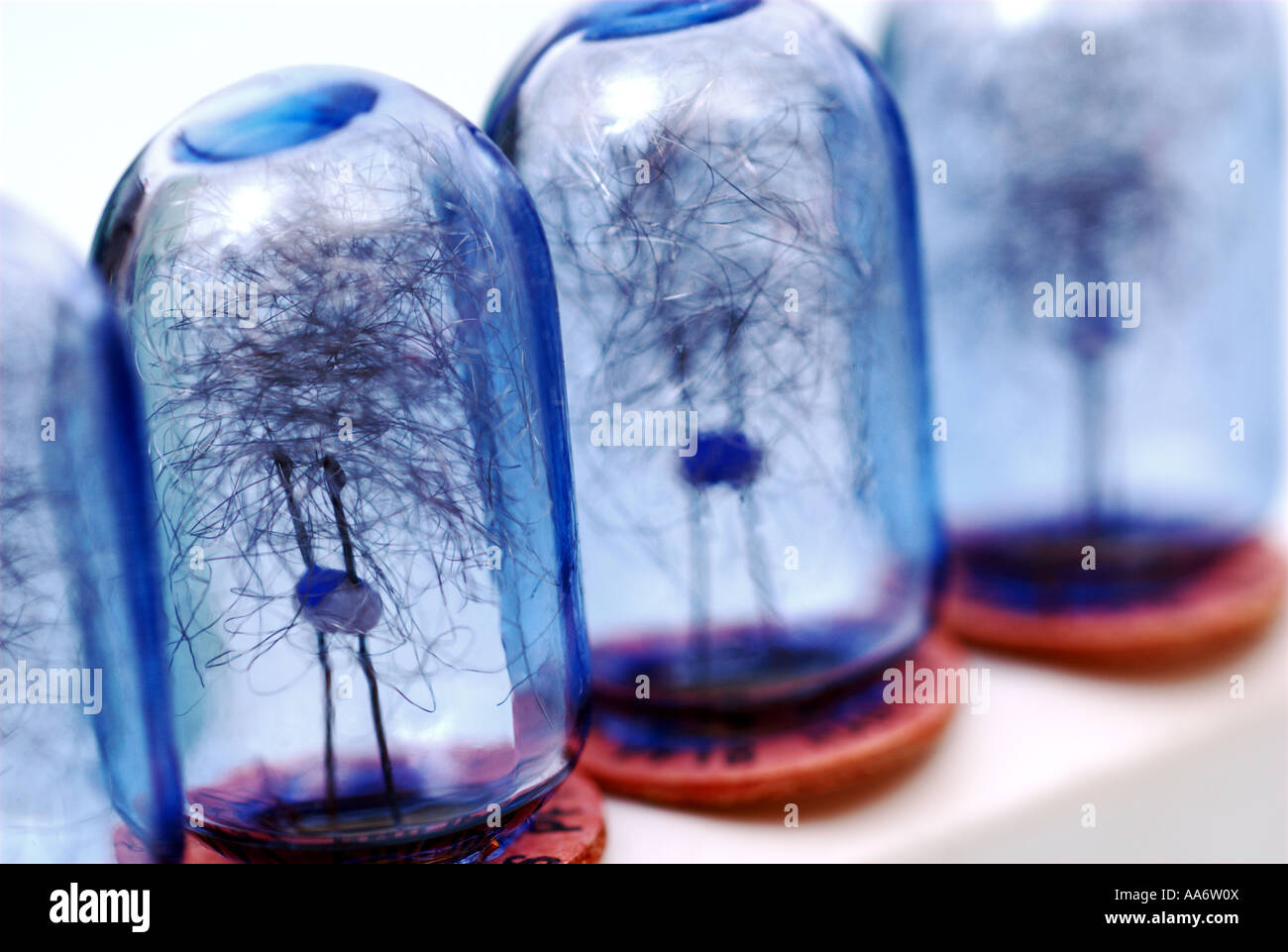 Flash bulbs close up on a white background Stock Photo - Alamy