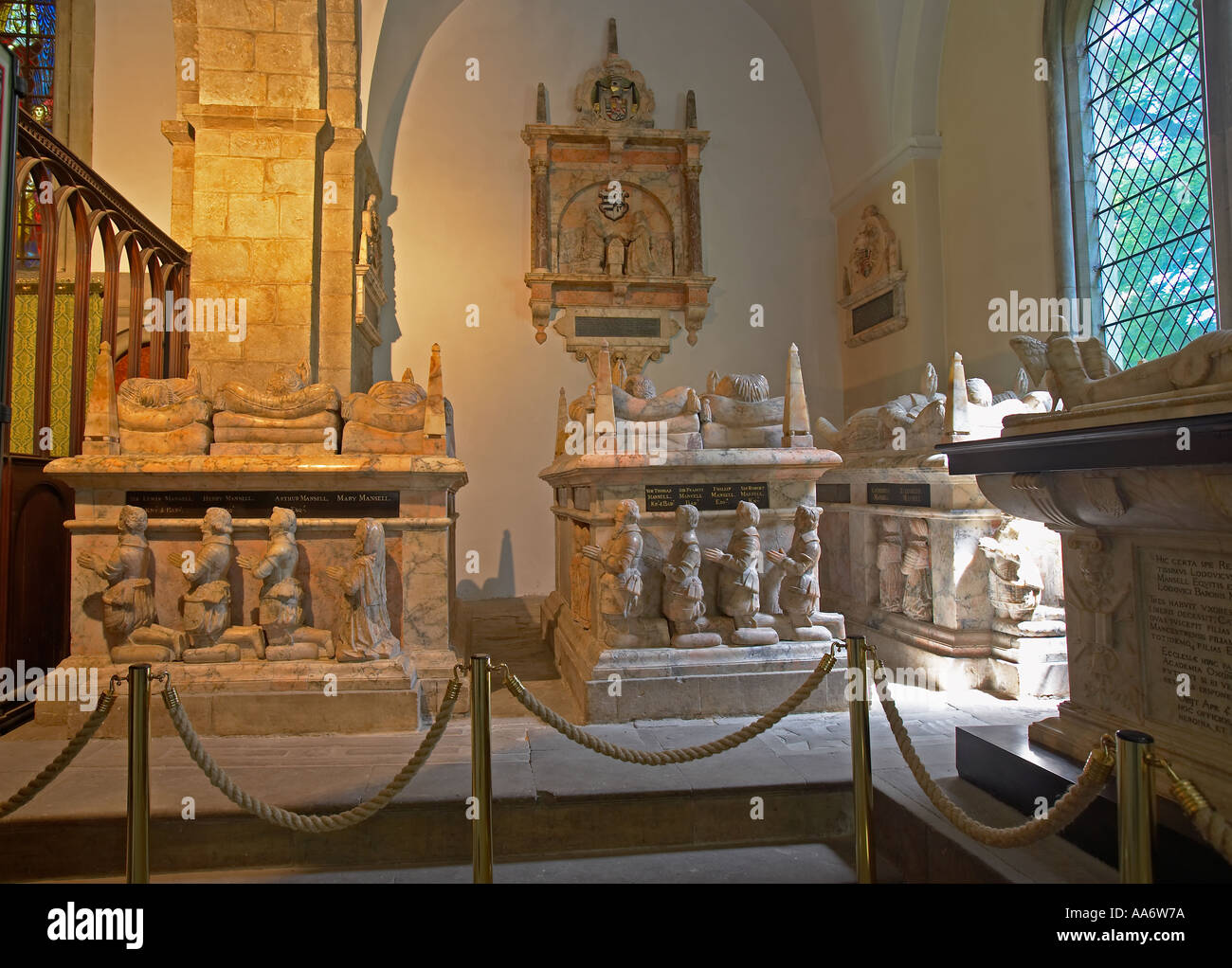 The Mansell Tomb in Margam Church, Margam Park, Port Talbot, Wales, UK ...