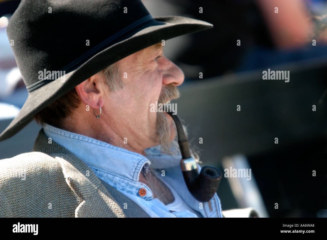 Cowboy smoking with horse hi-res stock photography and images - Alamy
