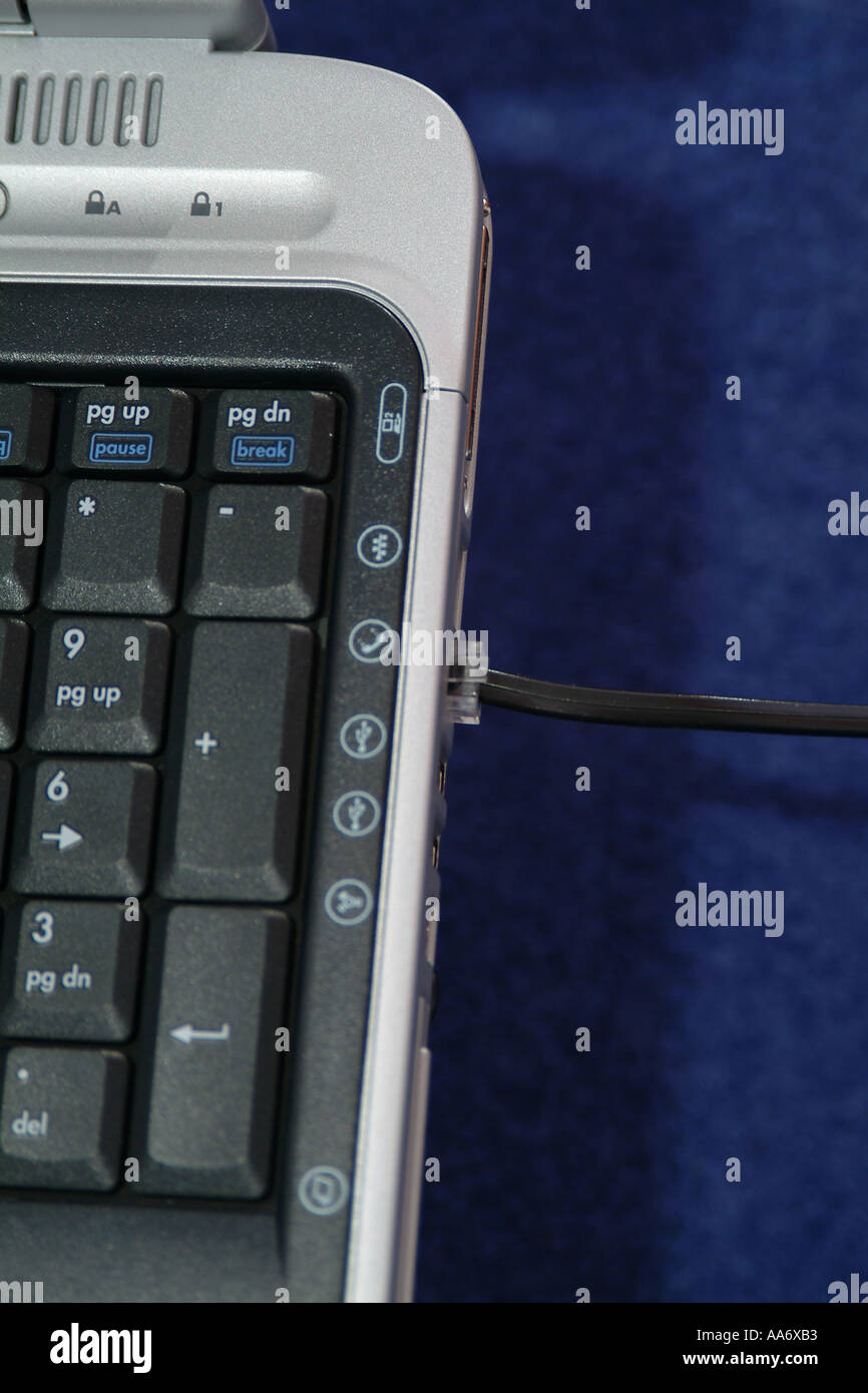 Laptop computer connected to the internet Stock Photo - Alamy