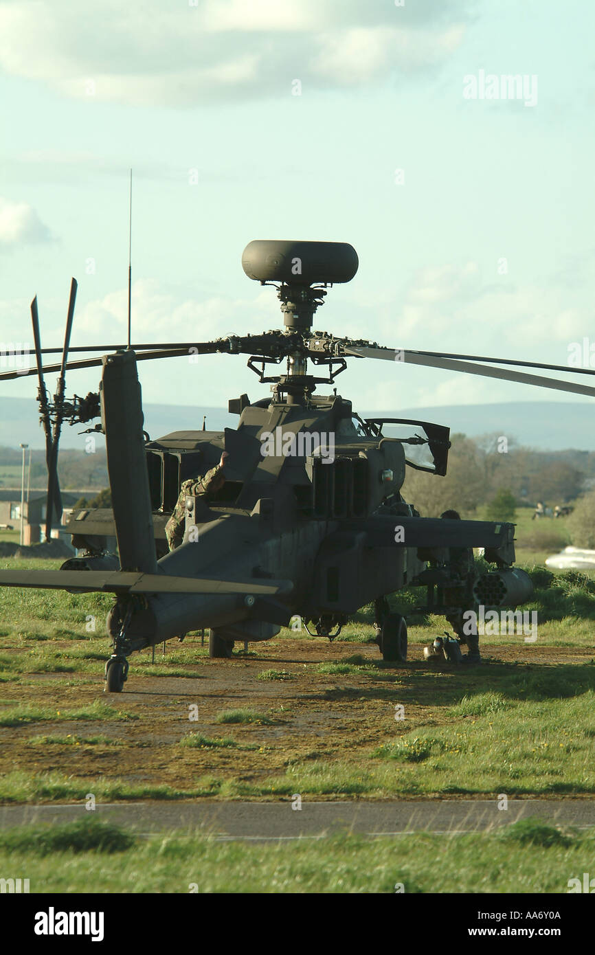 Apache Longbow Attack Helicopter Gunship Westland AH Mk1 WAH 64 British Army Stock Photo - Alamy