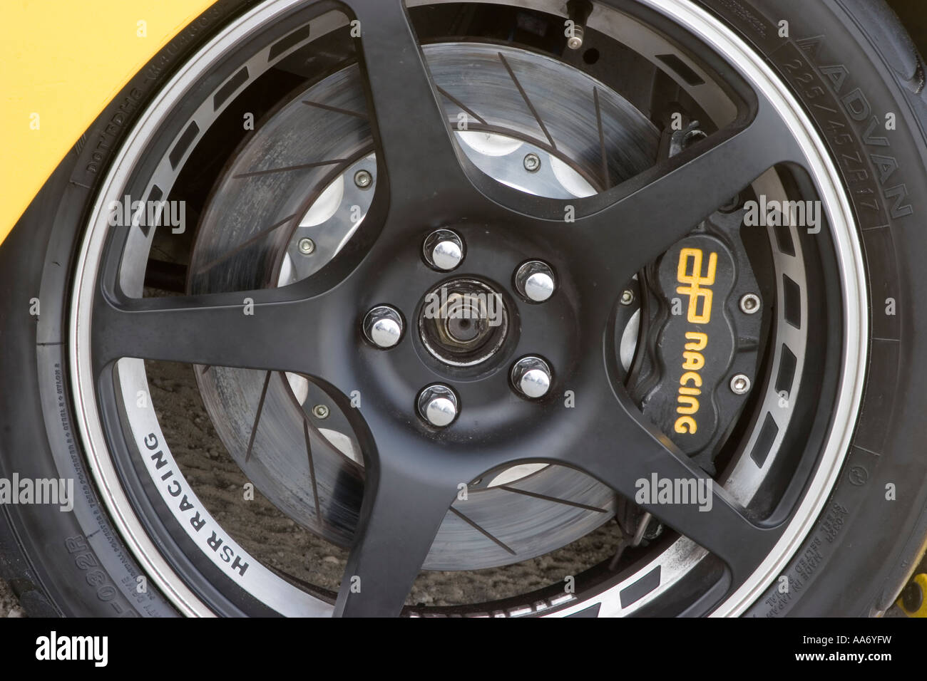 study of wheel and brake components on a race car Stock Photo - Alamy