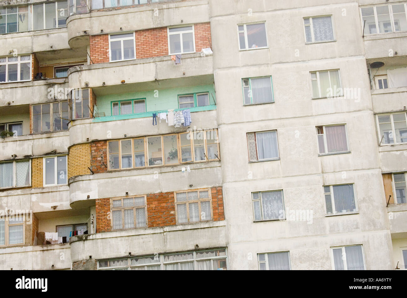Soviet era housing in the Southern Russian city of Nalchik Stock Photo ...