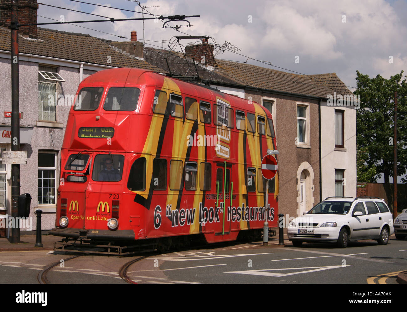 Blackpool Tram in Fleetwood, Lancashire, England Stock Photo - Alamy