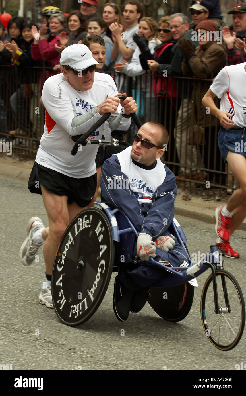 Team Hoyt racing the 2006 Boston Marathon it s there 25th Boston ...