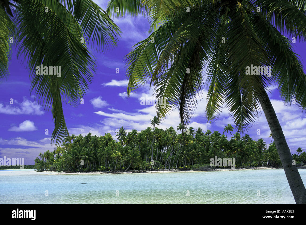 Blue Lagoon Rangiroa French Polynesia Stock Photo - Alamy