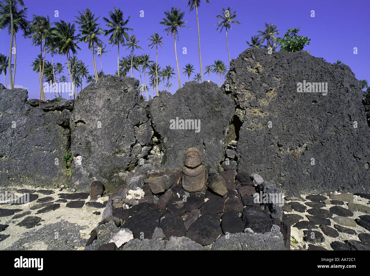 Marae Taputapuatea Raiatea French Polynesia Stock Photo - Alamy