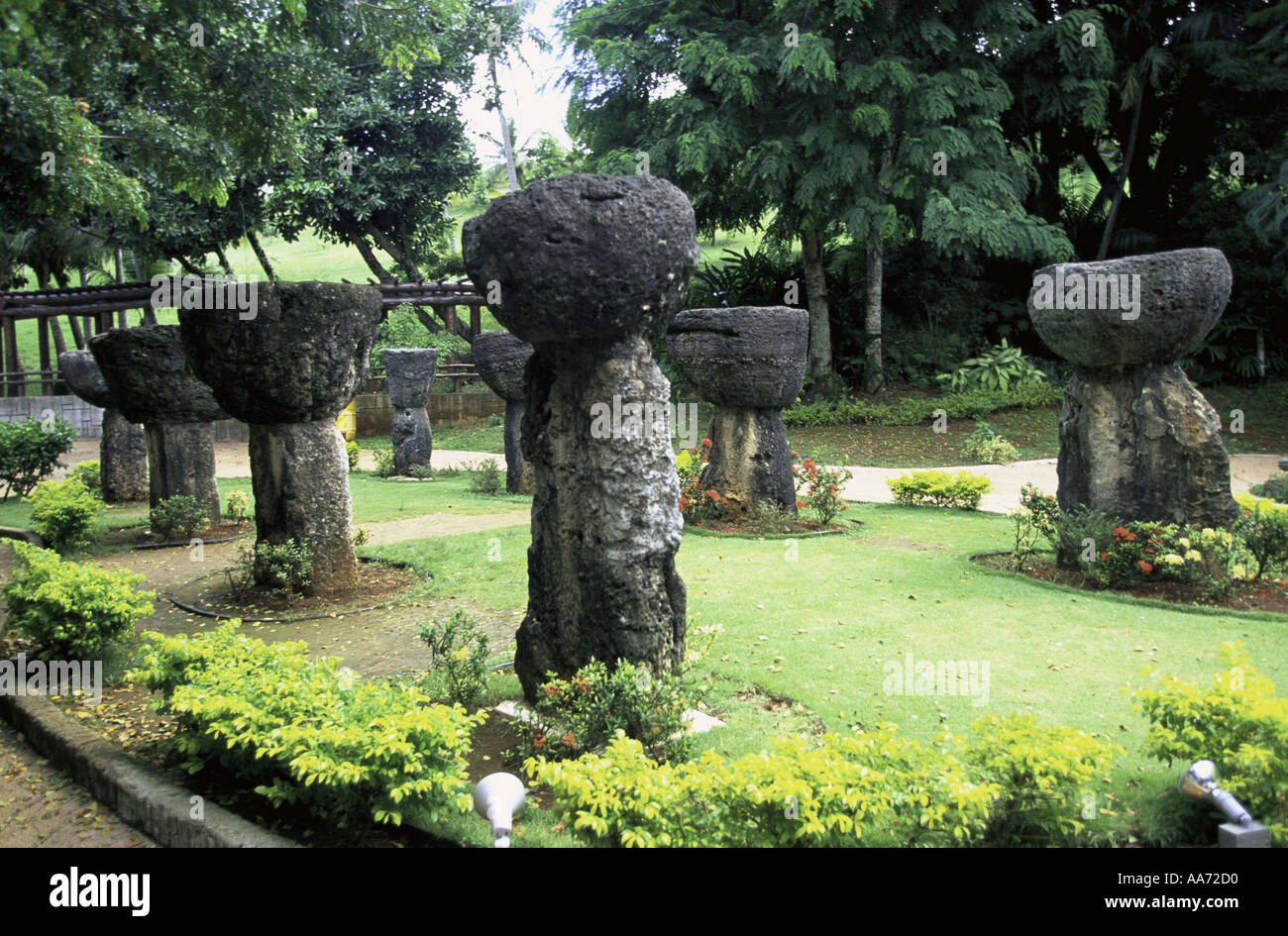 Latte Stone Park Agana Guam Micronesia Stock Photo - Alamy