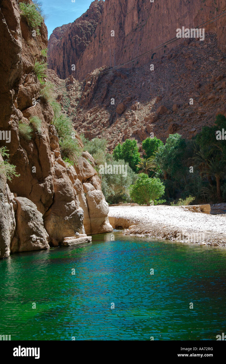 Emerald River Todra Gorge Morocco North Africa Stock Photo - Alamy