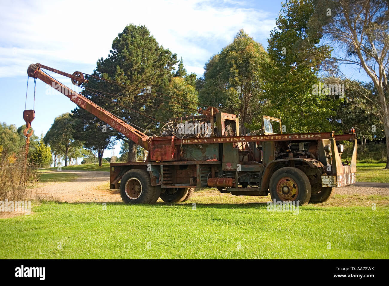 Old lifting crane on hi-res stock photography and images - Alamy