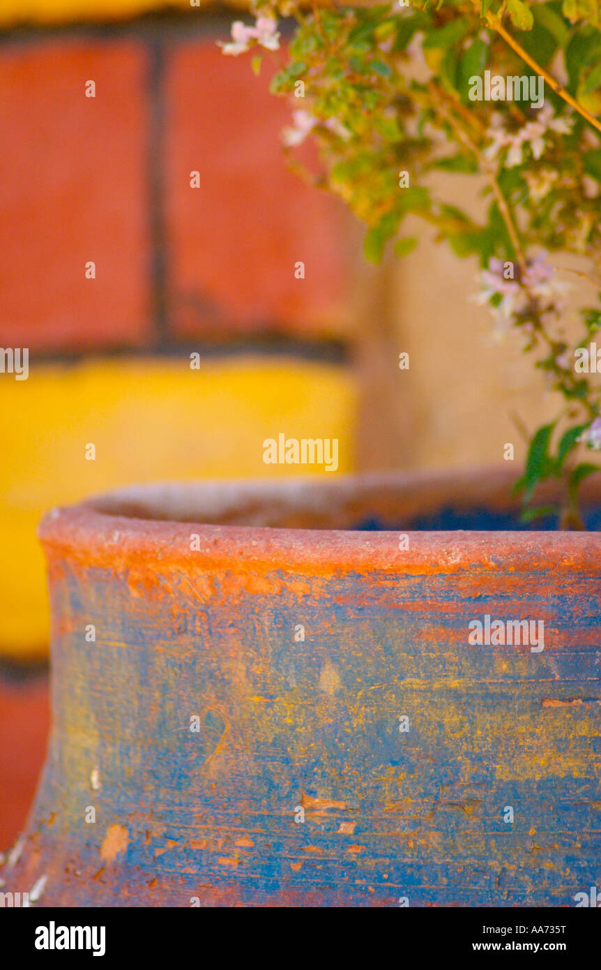 Flower Pot Morocco North Africa Stock Photo - Alamy