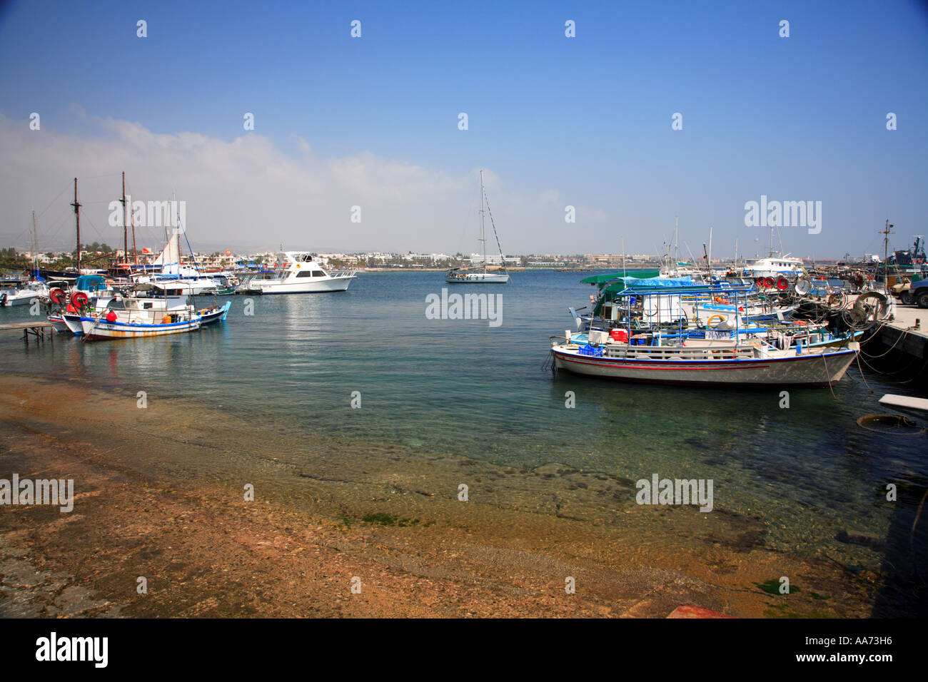 Pafos Harbour 1 Stock Photo - Alamy