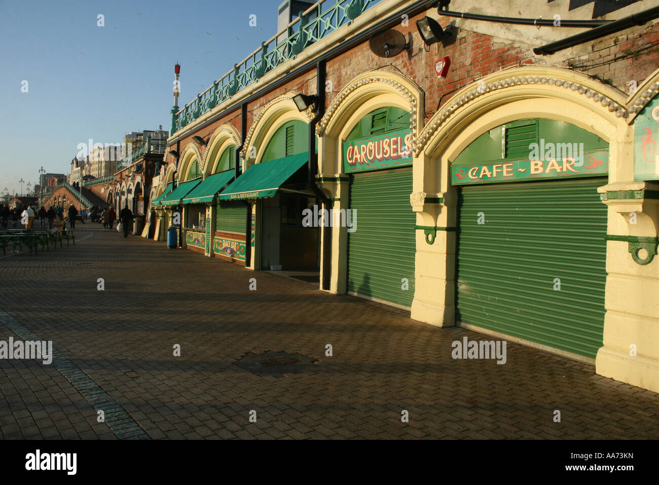 Seafront Shops Brighton Stock Photo - Alamy