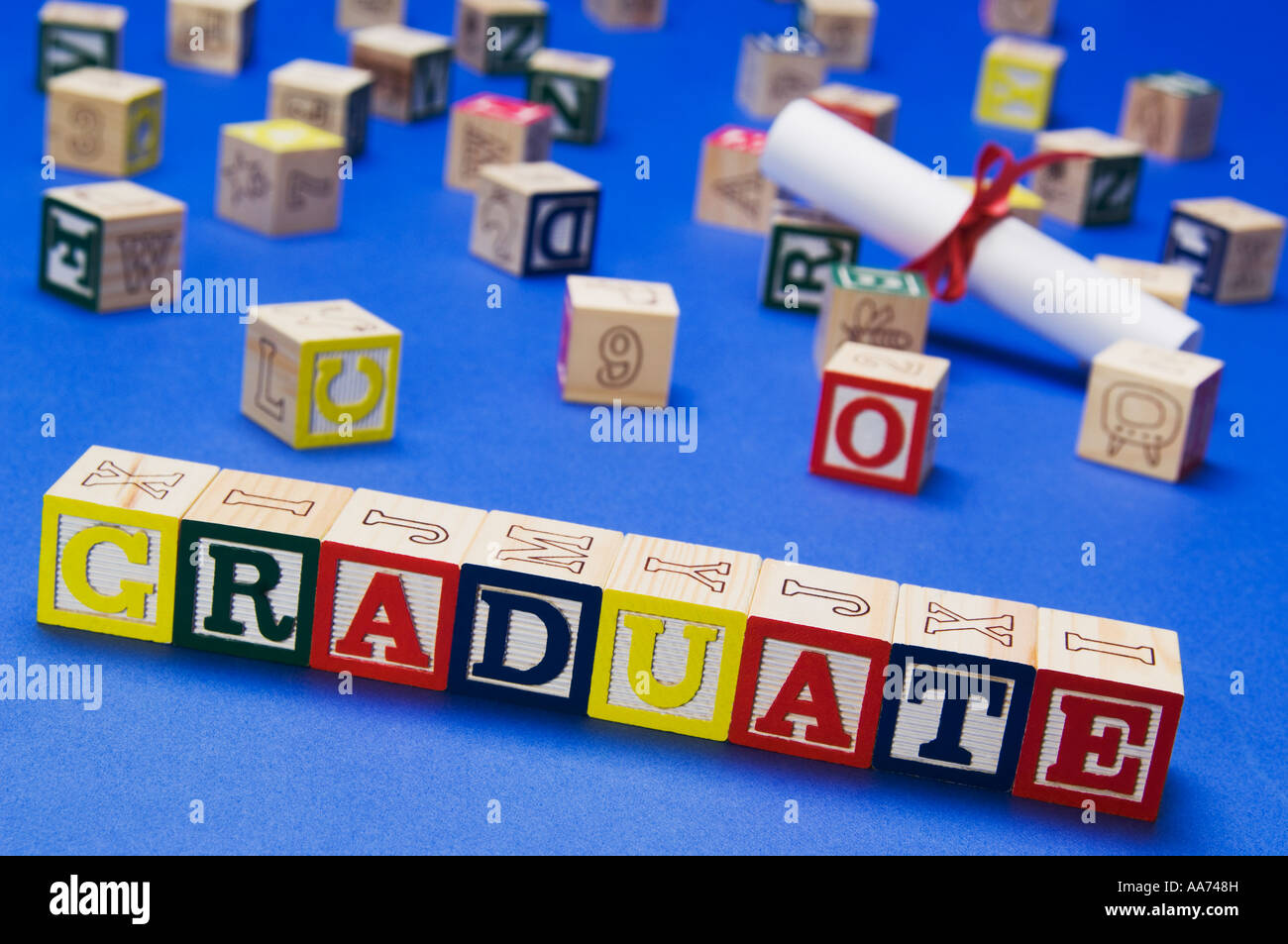 Graduation still life Stock Photo - Alamy