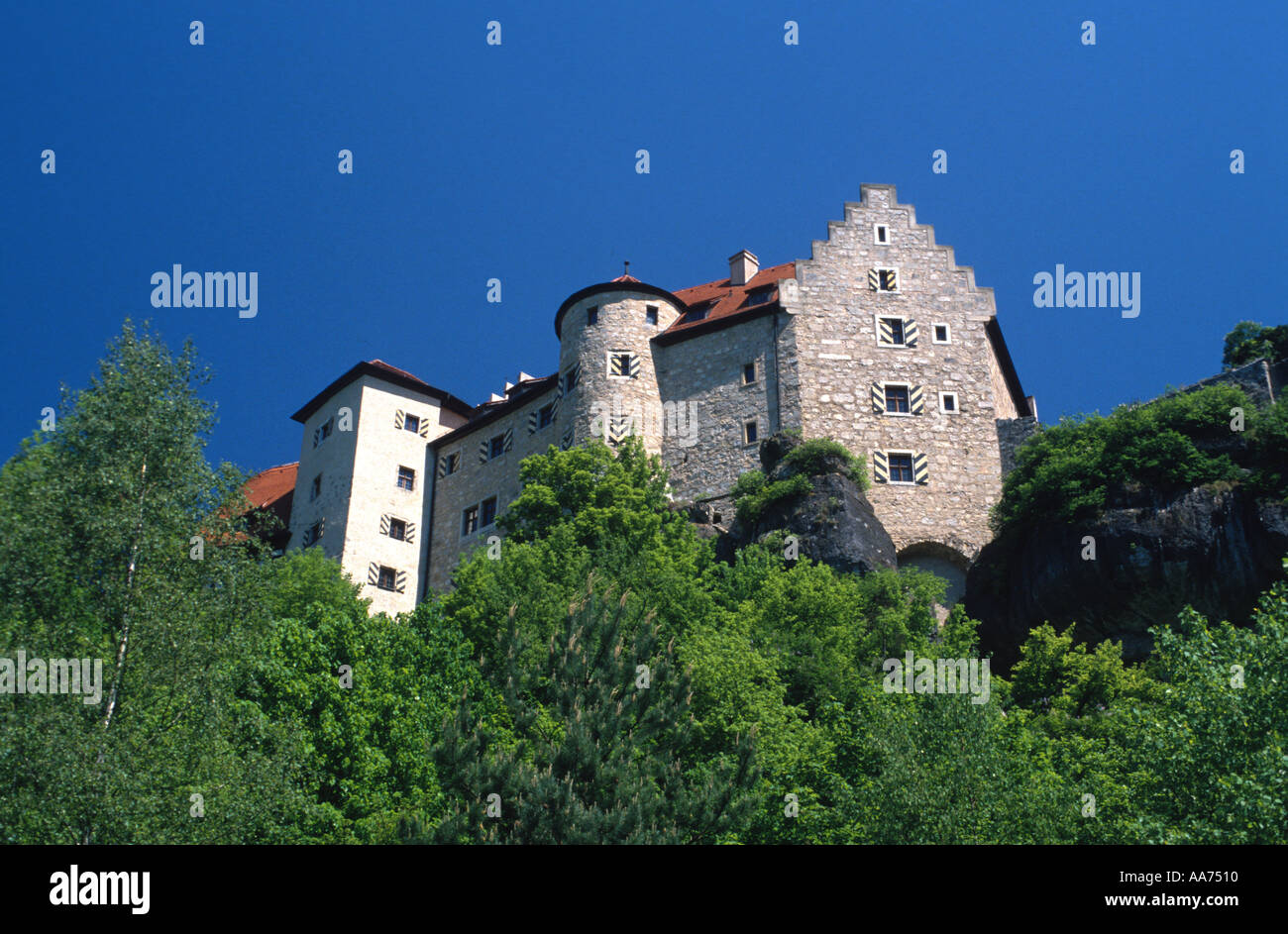 Germany Bavaria Frankonia castle of Rabenstein Fränkische Schweiz ...