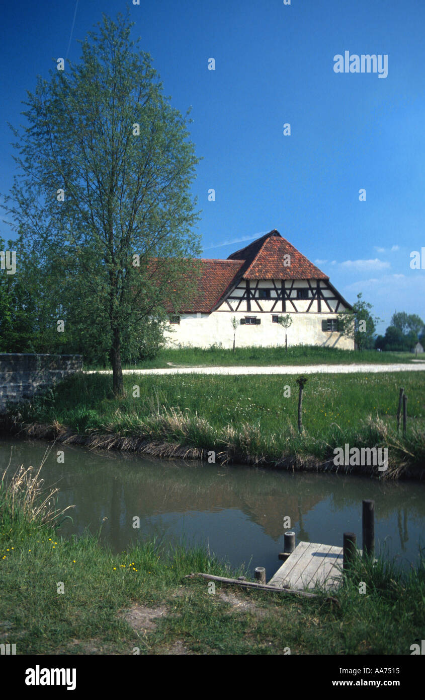 Germany Bavaria Bad Windsheim museum village agriculture Stock Photo ...