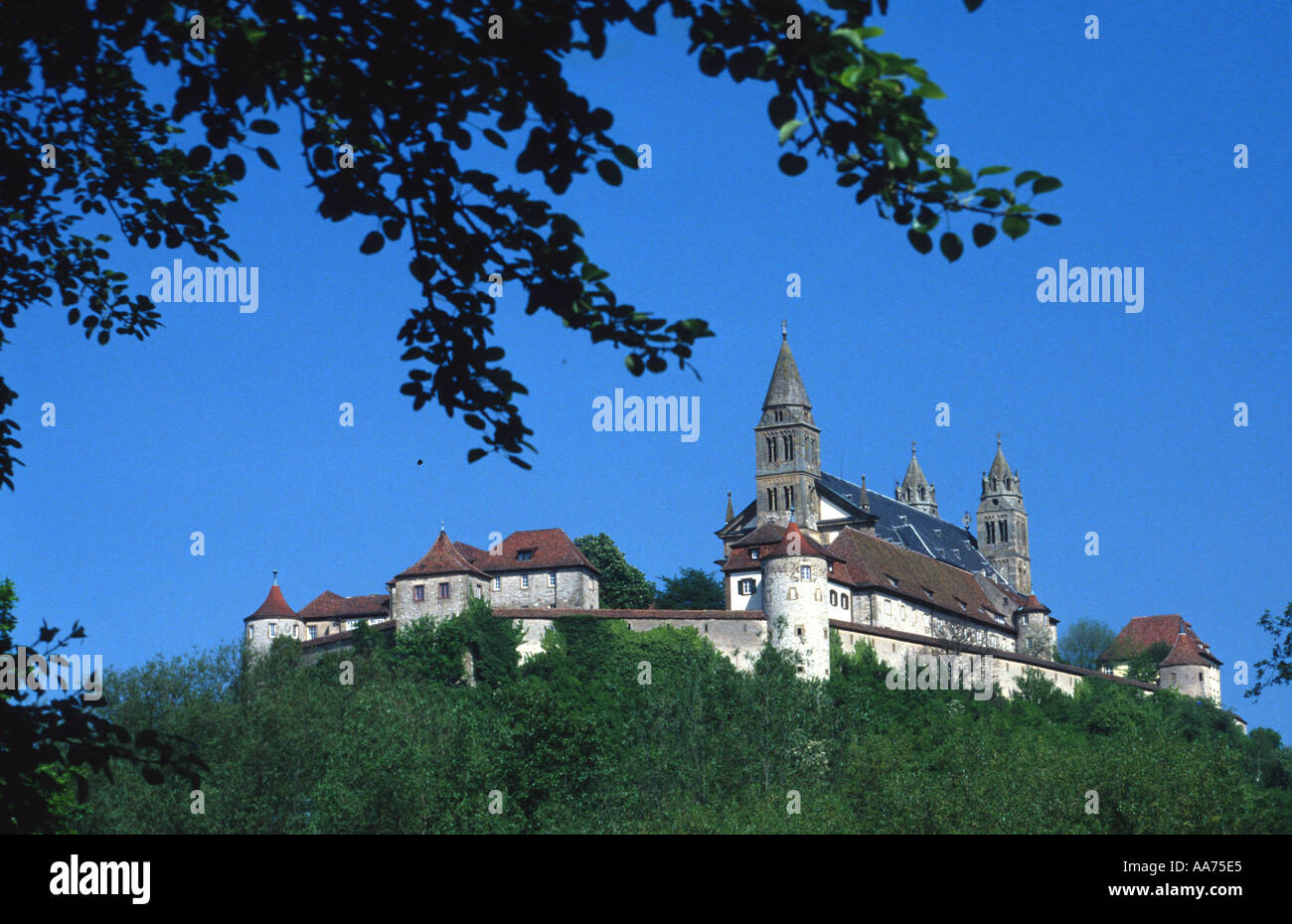 Germany Baden Wuerttemberg city of Schwaebisch Hall swabish Stock Photo ...