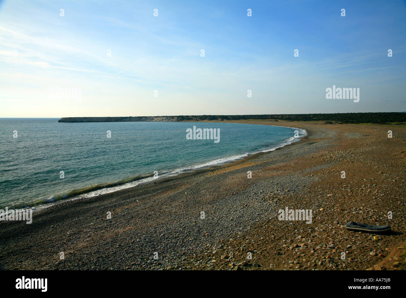 View over Lara Bay Western Cyprus Stock Photo - Alamy