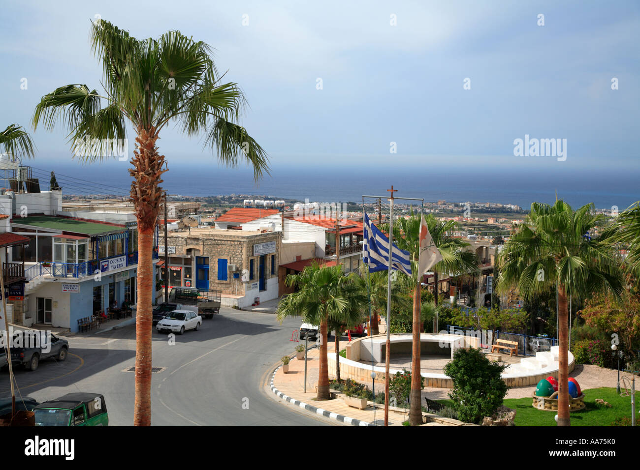 View over Pegia Western Cyprus 1 Stock Photo - Alamy