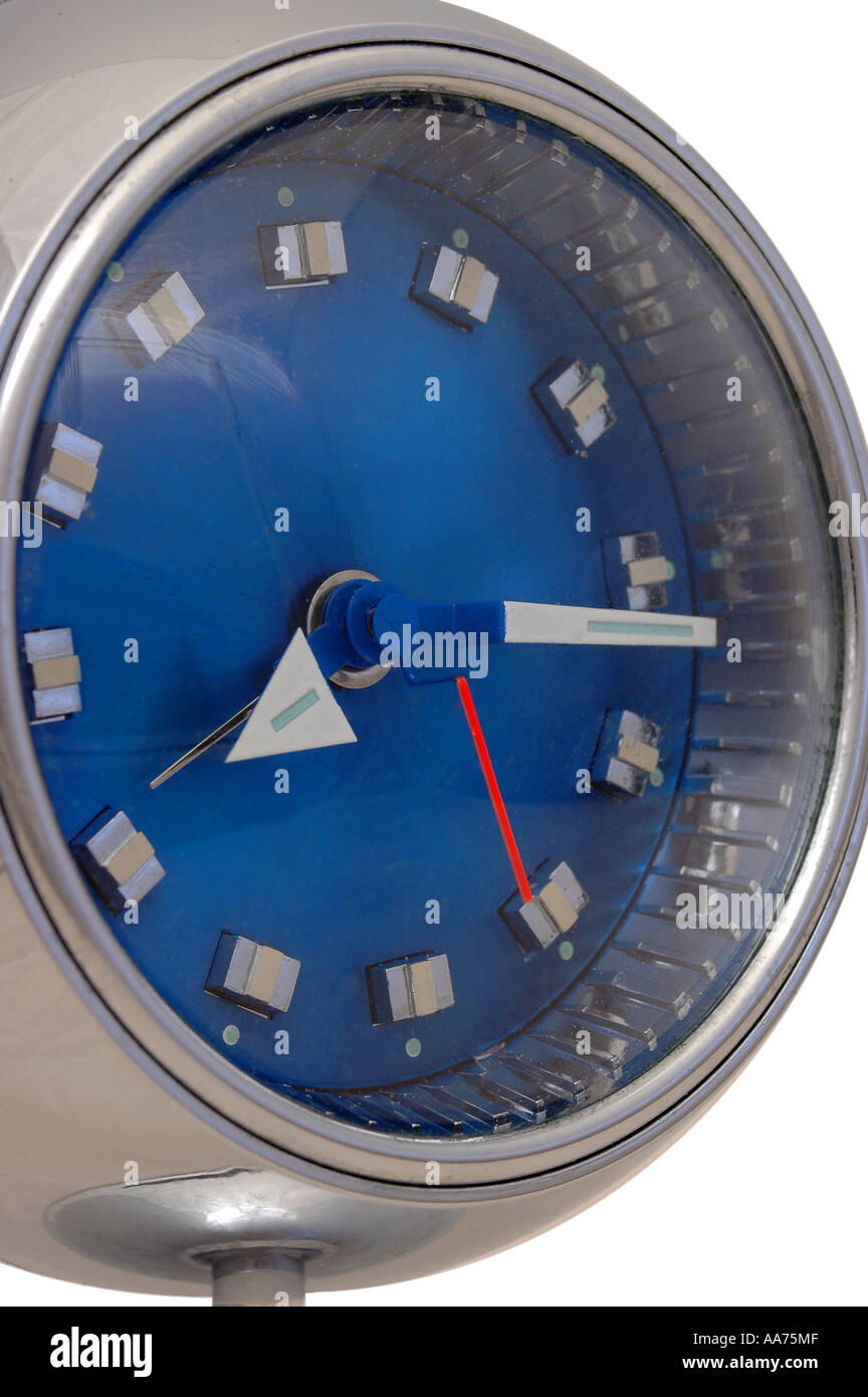 Retro clock hi-res stock photography and images - Alamy