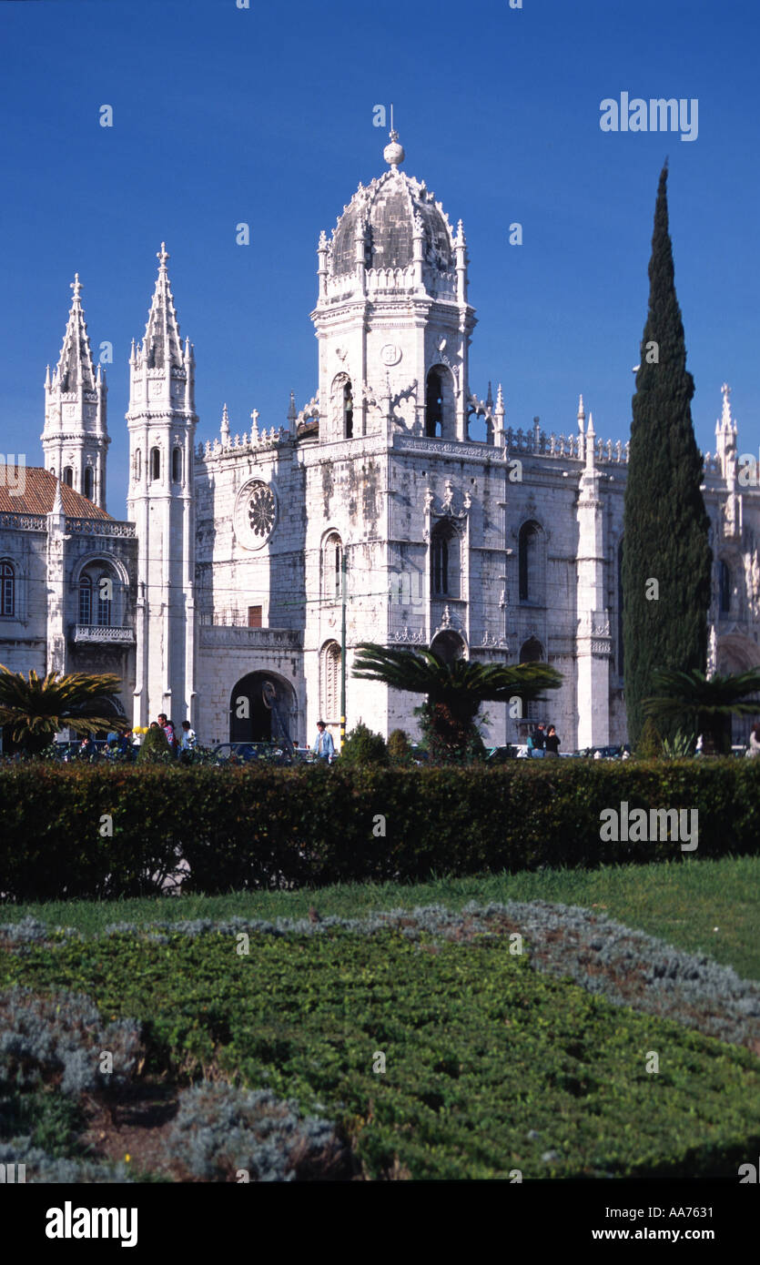 Portugal Lissabon Lisbon Lisboa the mosteiro dos Jeronimos monastery ...