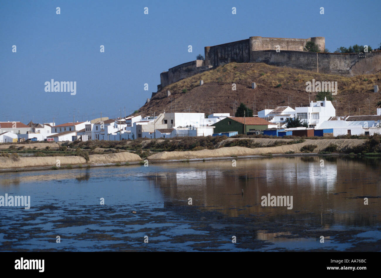 Portugal Algarve village and castle of Castro Marim Stock Photo - Alamy