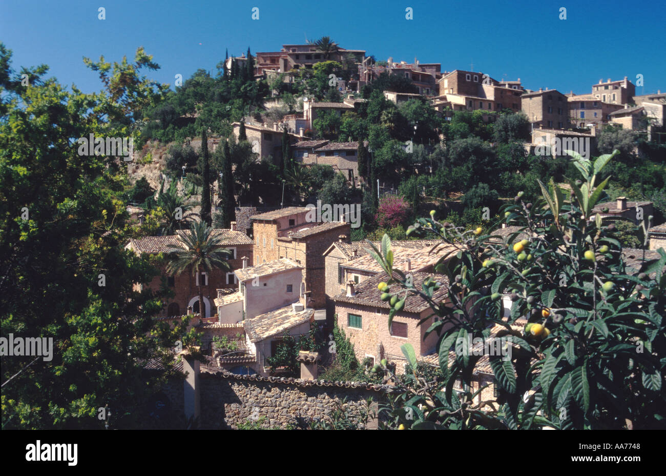 Spain Mallorca village if Deya Stock Photo - Alamy