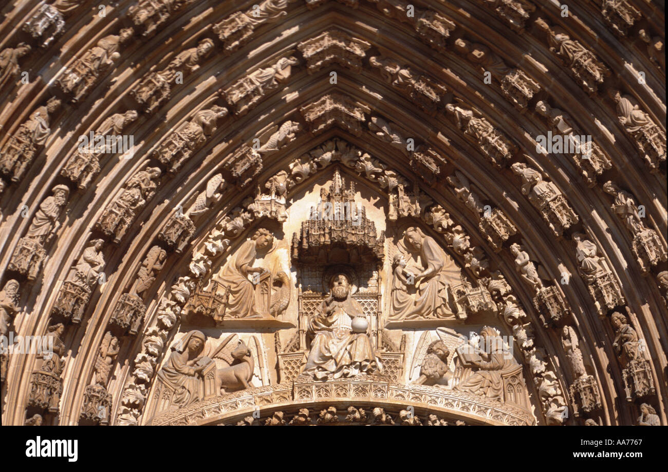 Portugal Bathala monastery portal gate architecture Stock Photo - Alamy