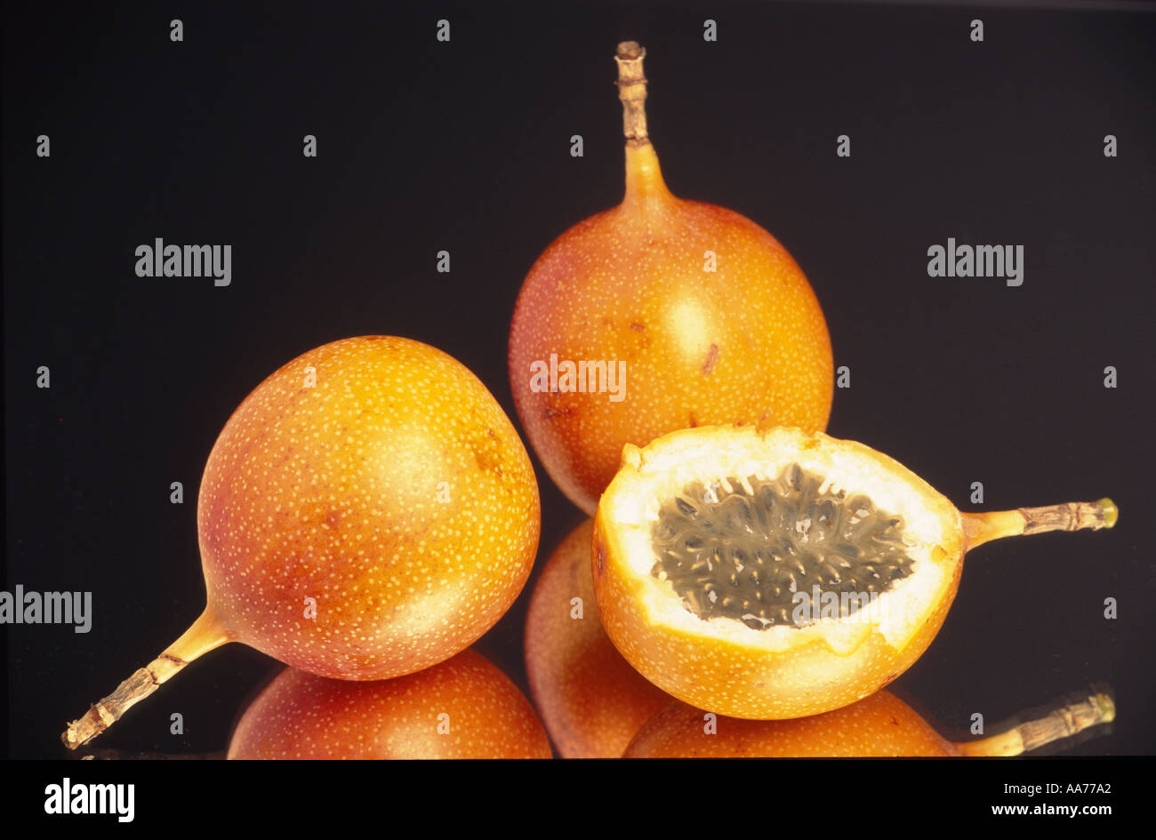 Grenadille exotic fruit Stock Photo - Alamy