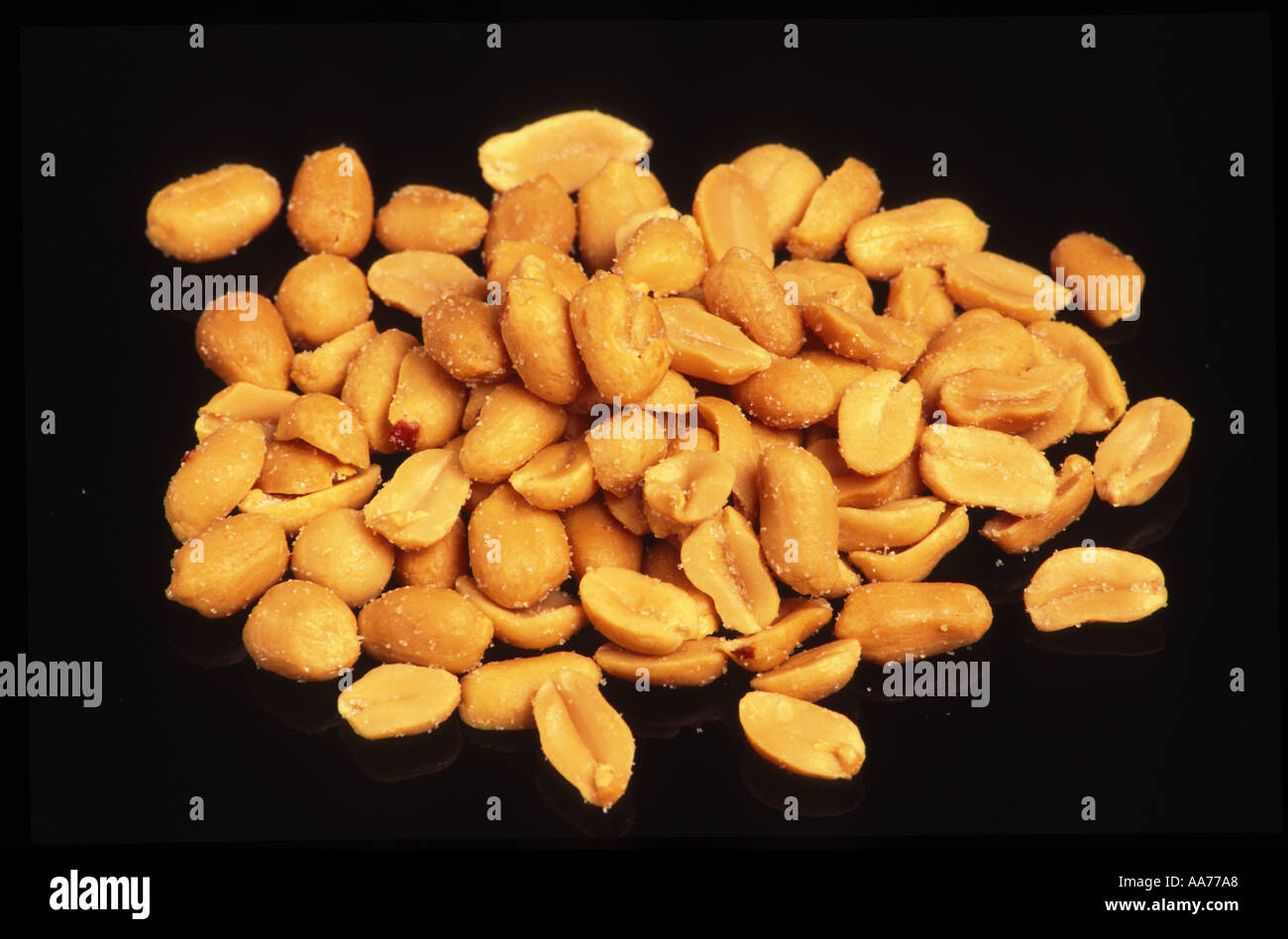 Snacks peanuts salted and roasted pealed Stock Photo - Alamy