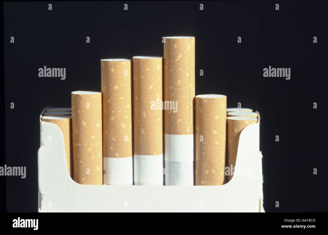 Cigarettes in a box Stock Photo - Alamy
