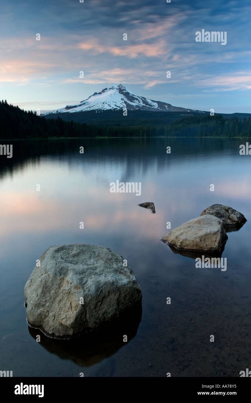 Mt. Hood reflection Stock Photo - Alamy