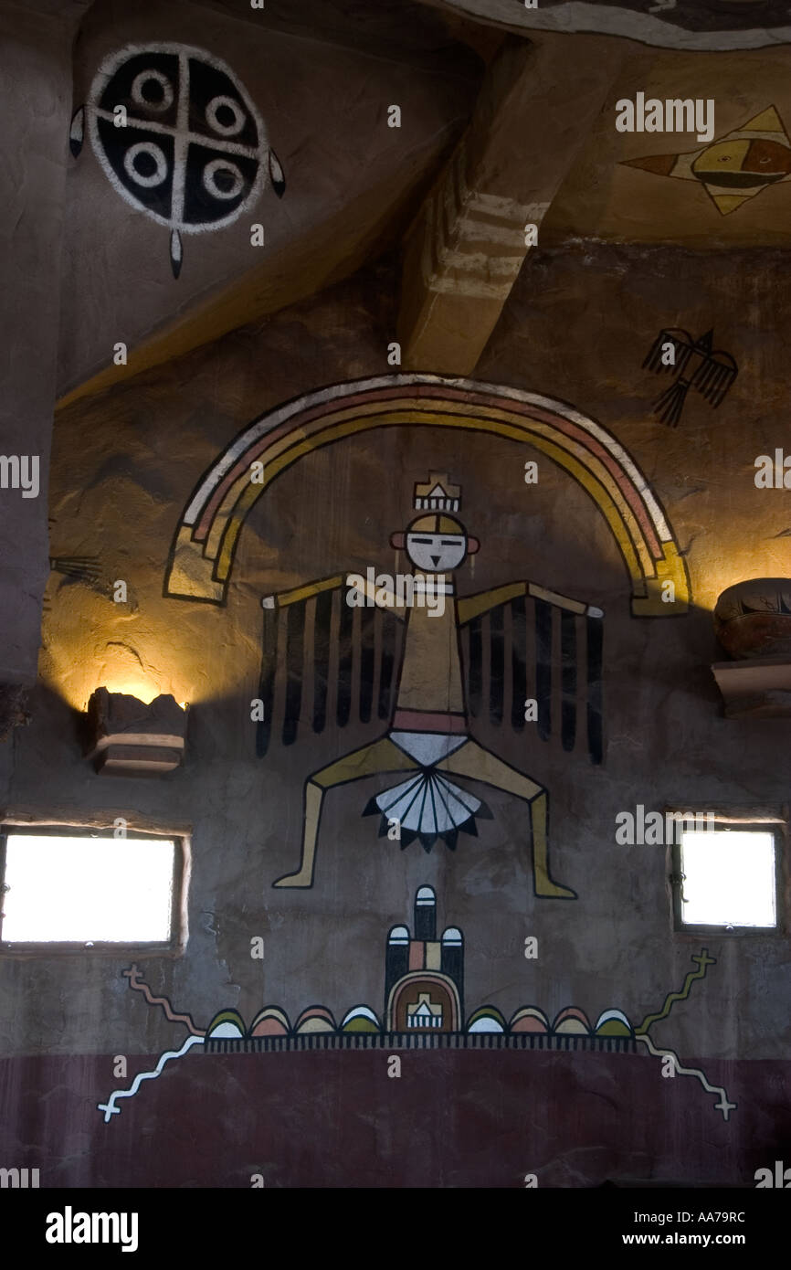 Inside the Watchtower at Desert View at Grand Canyon National Park ...