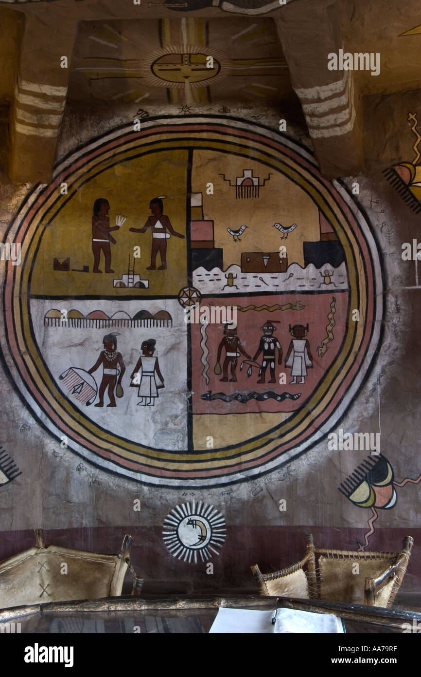 Inside the Watchtower at Desert View at Grand Canyon National Park ...