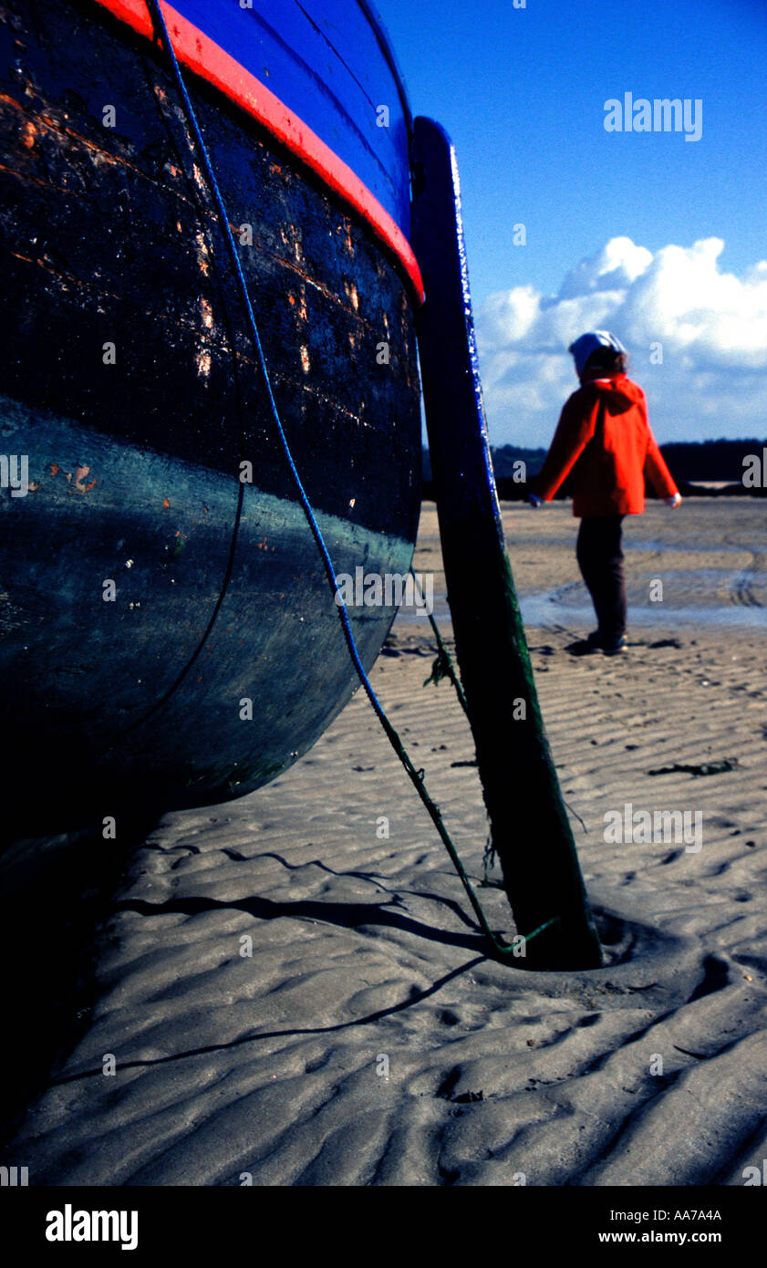 Exploring Old Fishing Boat Stock Photo - Alamy