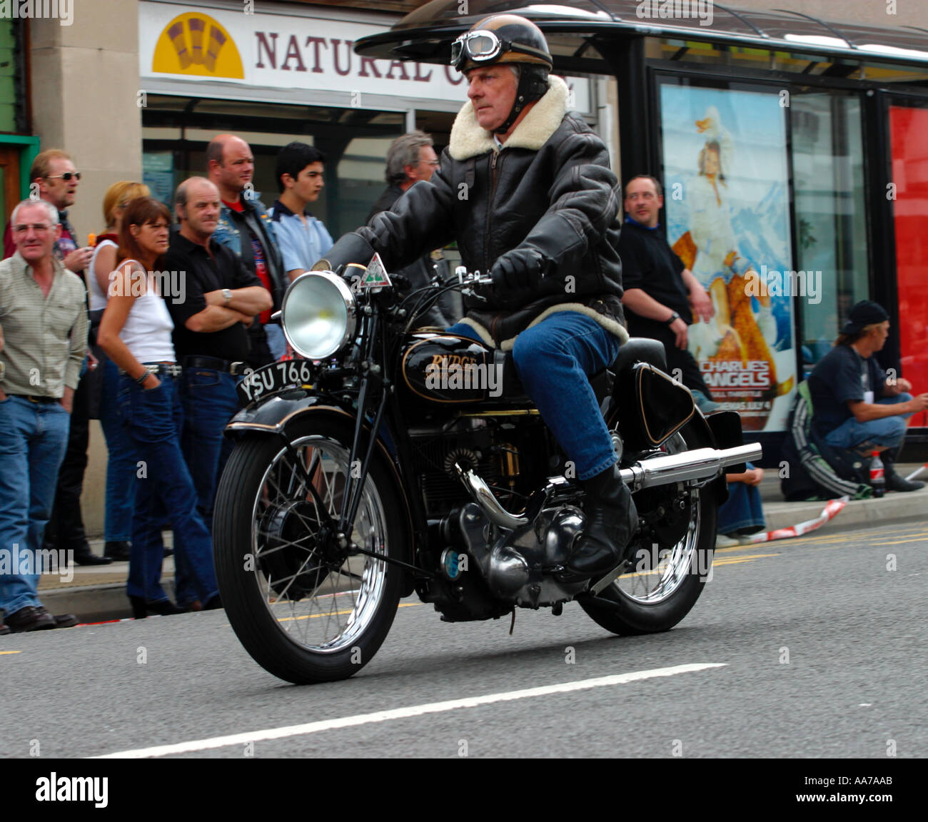 Rudge Sports Special motorcycles at the Sheene Run Rugby July 03 Stock ...