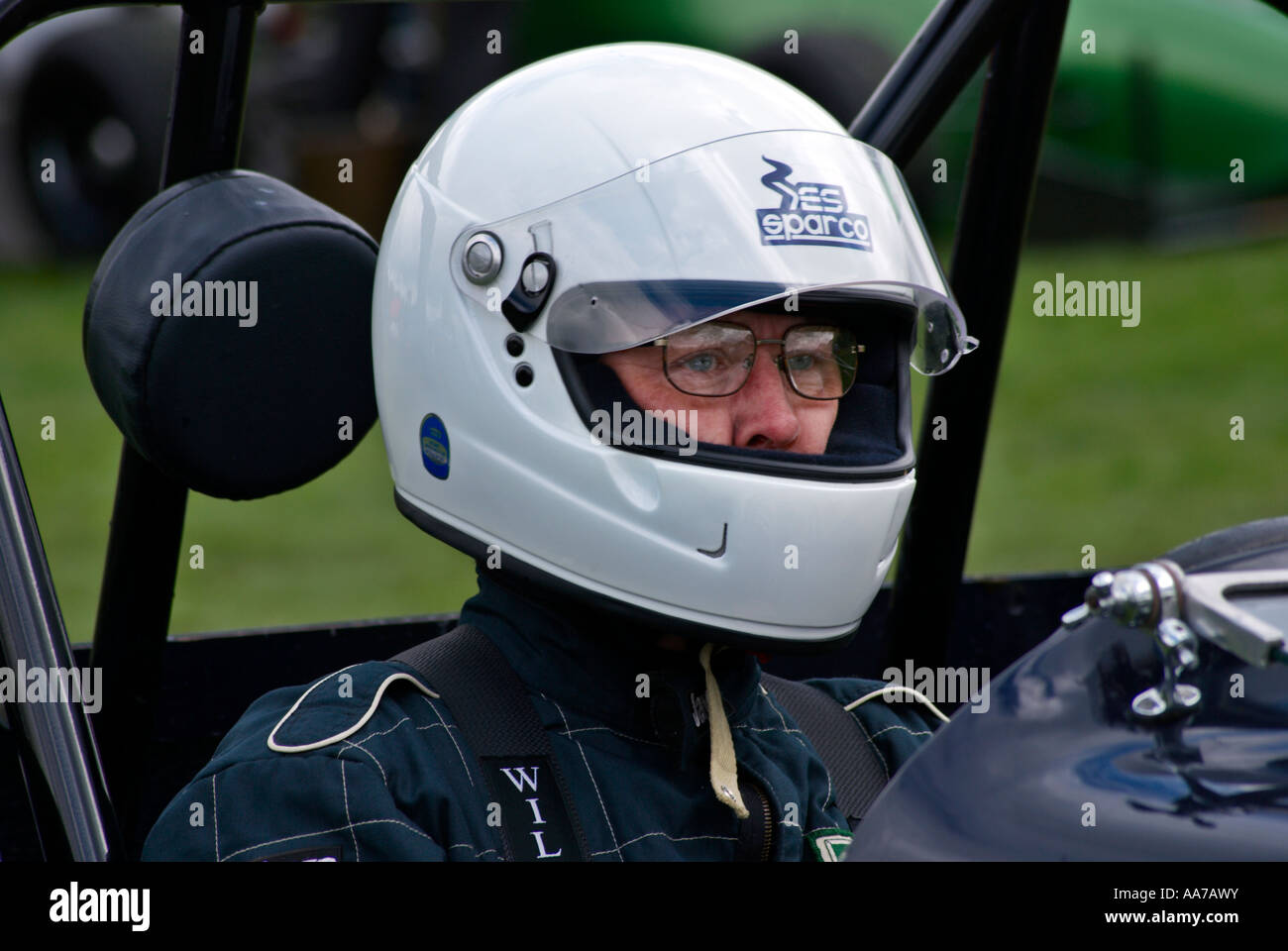 Racing Car Driver Stock Photo - Alamy